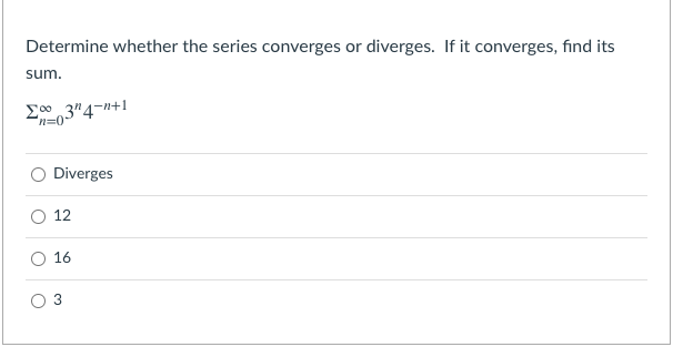Solved Determine whether the series converges or diverges. | Chegg.com