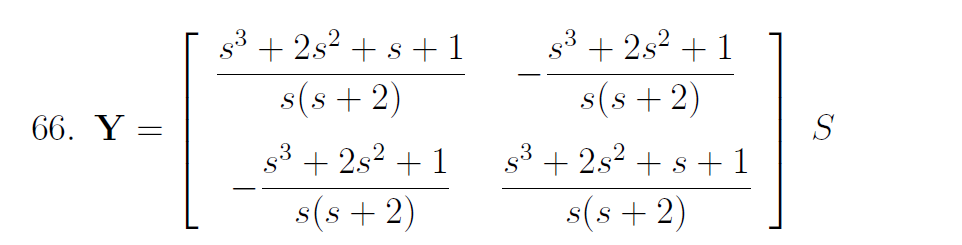 Solved 66. Find the s-domain expressions for the y | Chegg.com