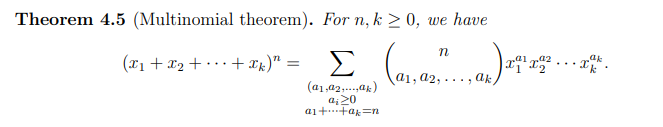 Solved (4) (a) Using the multinomial theorem, compare the | Chegg.com