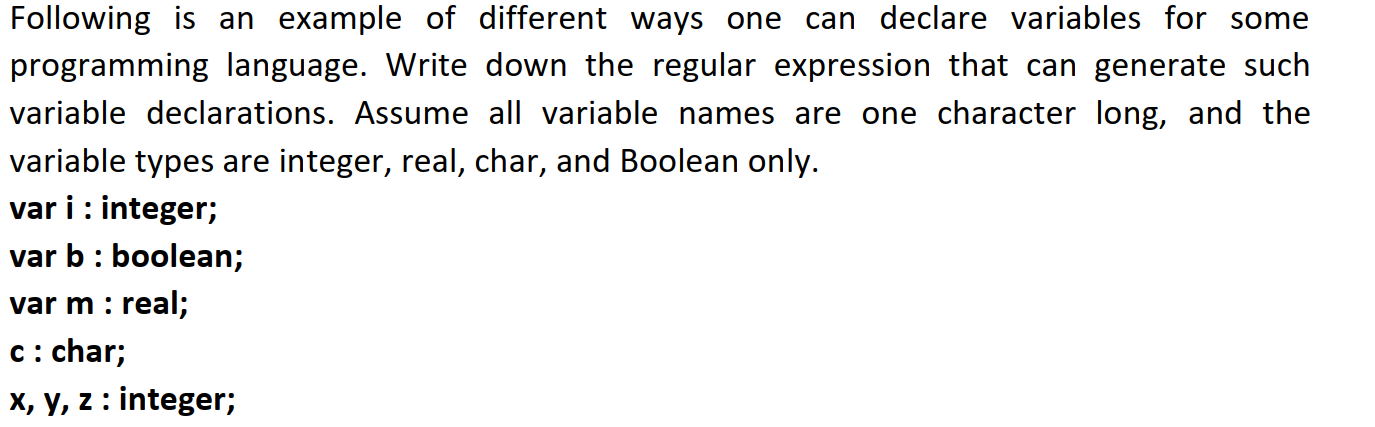 Solved Following is an example of different ways one can | Chegg.com