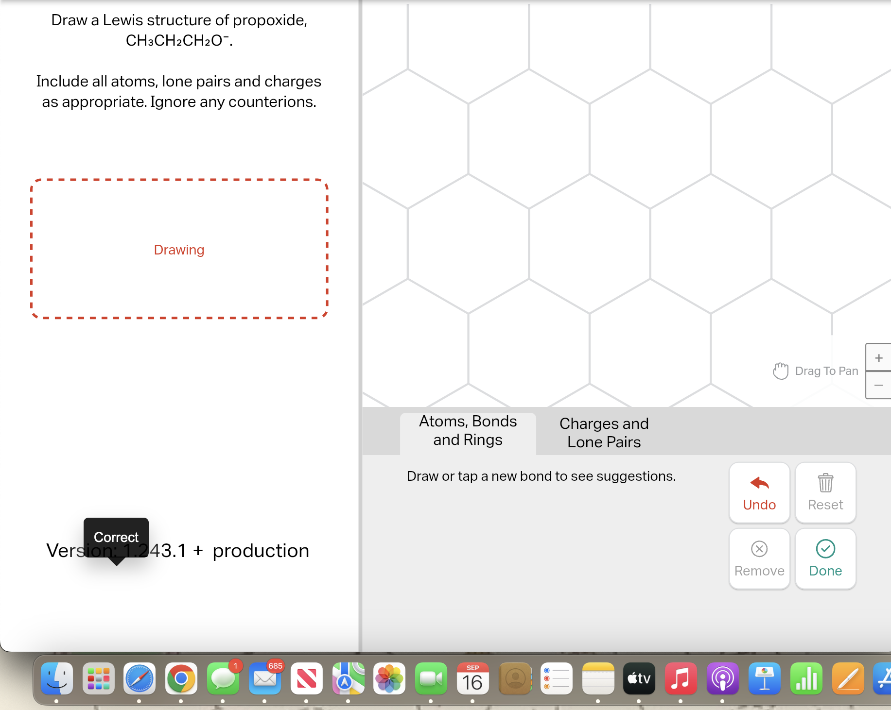 Solved Draw a Lewis structure of | Chegg.com