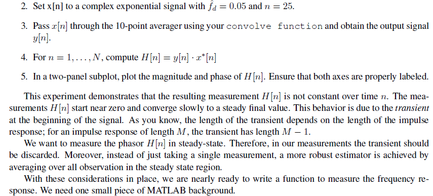 In this part of the lab, we develop a method to | Chegg.com