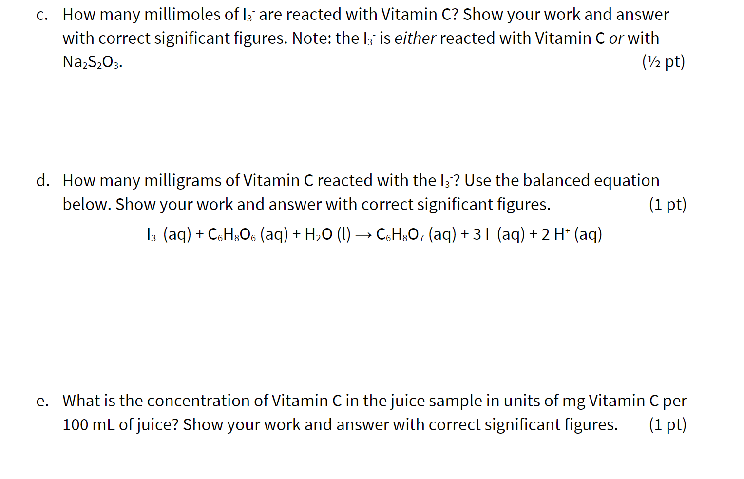 Solved Consider the following results from a titration of | Chegg.com