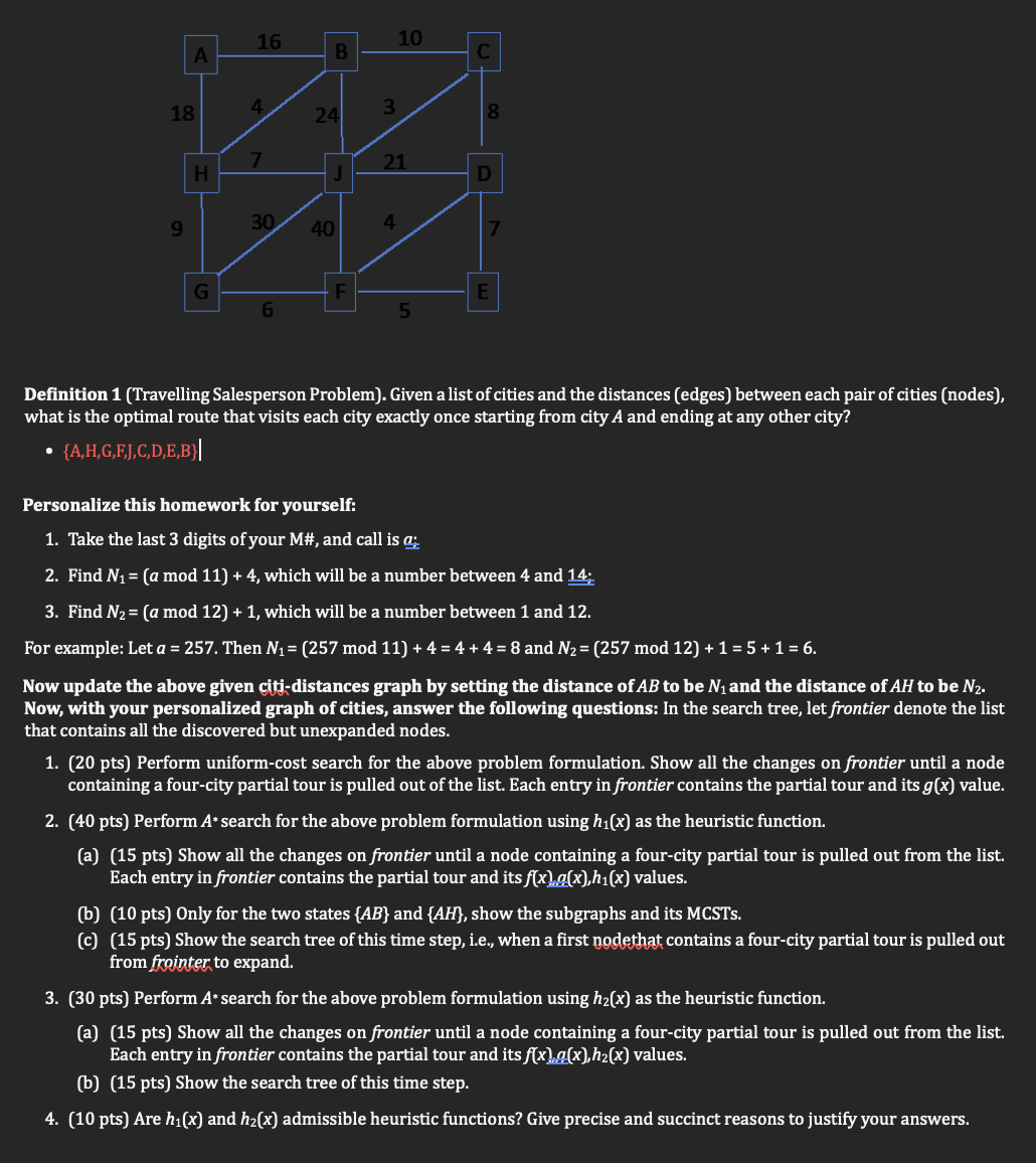 Solved Definition 1 (Travelling Salesperson Problem). ﻿Given | Chegg.com