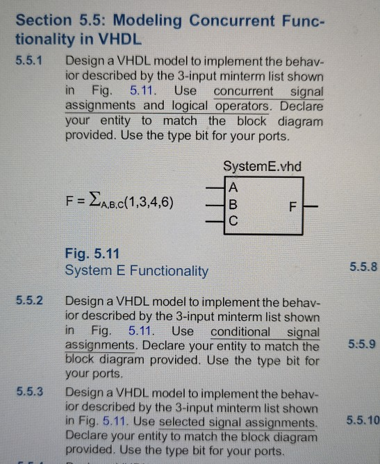 Section 5.5: Modeling Concurrent Func- tionality in | Chegg.com