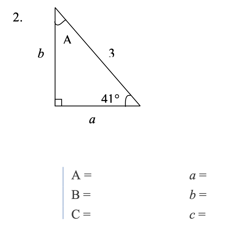 Solved 2. A=B=C= a= b= c= | Chegg.com