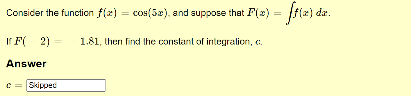 Solved Consider the function f(x)=cos(5x), and suppose that | Chegg.com