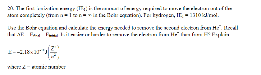 What Is The Equation Ionisation Energy Tessshebaylo