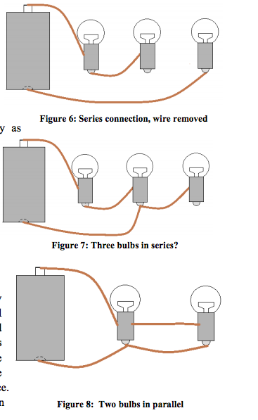 Solved Figure 4: Two light bulbs in series Figure 5: | Chegg.com