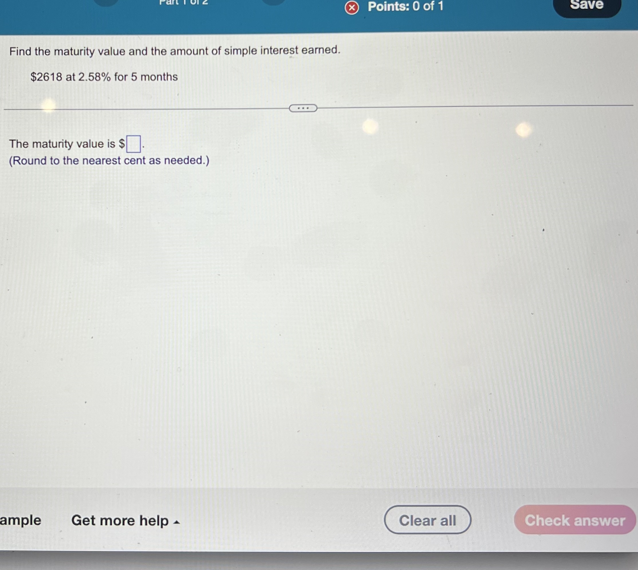 Solved Find the maturity value and the amount of simple | Chegg.com