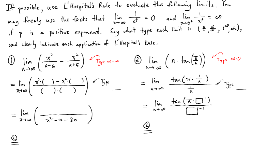 Solved If possible, use L'Hospital's Rule to evaluate the | Chegg.com