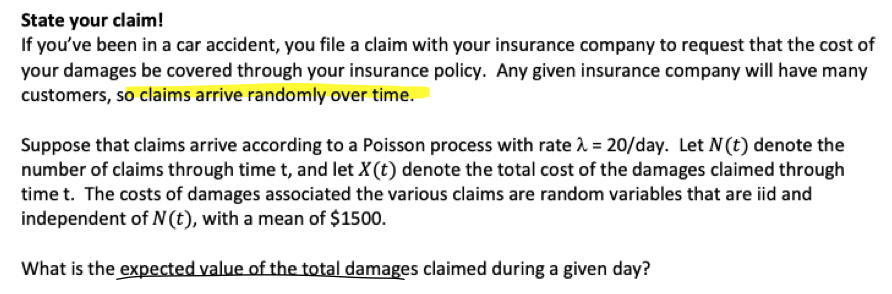 Solved State your claim! If you've been in a car accident, | Chegg.com
