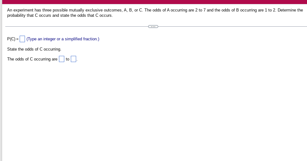 Solved An experiment has three possible mutually exclusive | Chegg.com