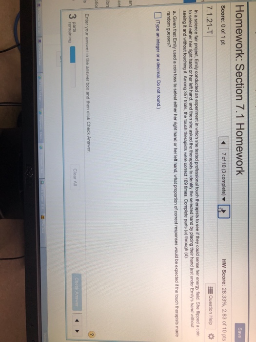 Solved Homework Section 7 1 Homework Score 0 Of 1 Pt