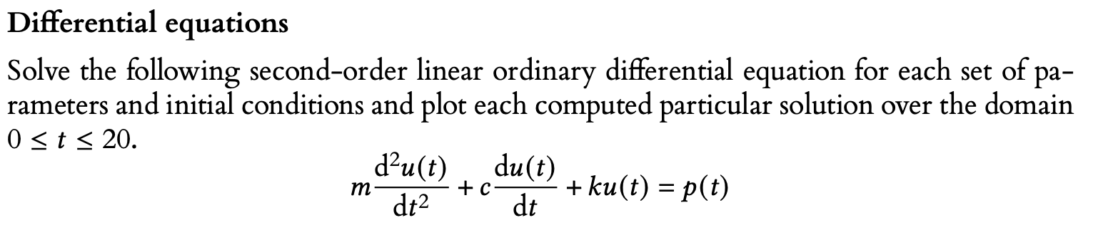 Solved Differential equations Solve the following | Chegg.com