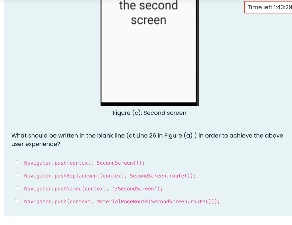 Solved Consider the Flutter program given in Figure (a) | Chegg.com