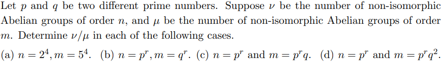 Solved Let p and q be two different prime numbers. Suppose ν | Chegg.com