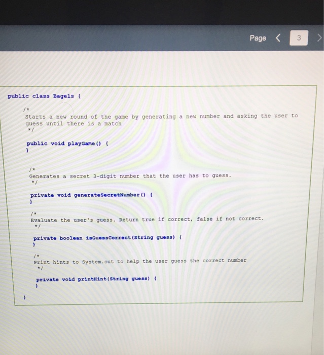 Solved This is for Java please follow the instructions this | Chegg.com