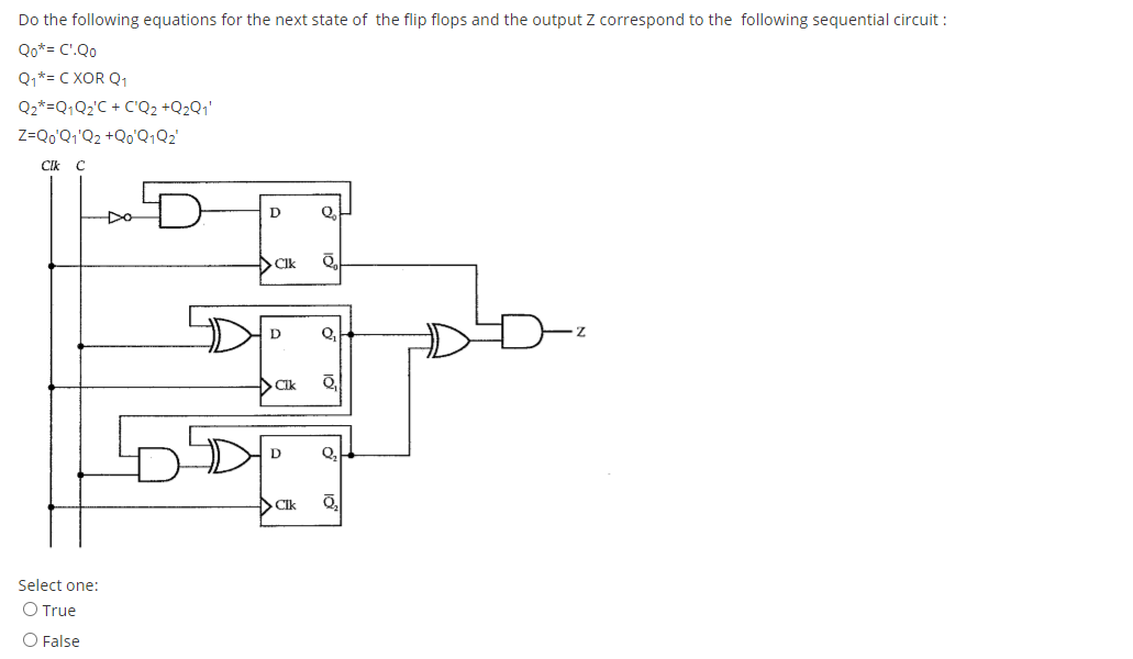 Solved Consider the sequential circuit shown below. It has | Chegg.com