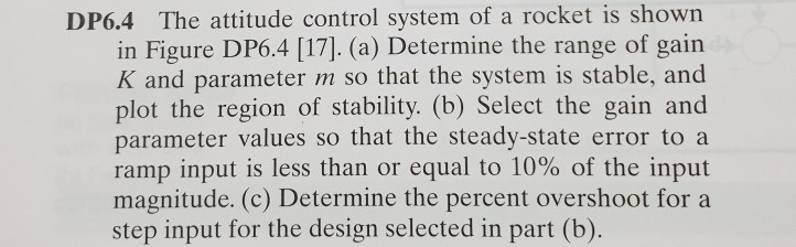 Solved Controller Rocket + к (s + m)(s + 4) R(s) — Y(s) | Chegg.com