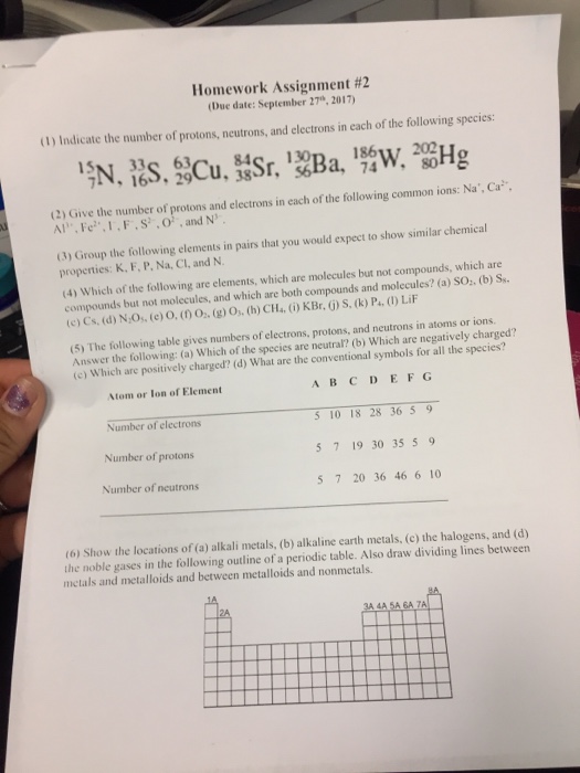 Solved Homework Assignment #2 (Due date: September 27, 2017) | Chegg.com