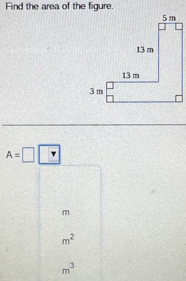 Solved Find the area of the figure. | Chegg.com