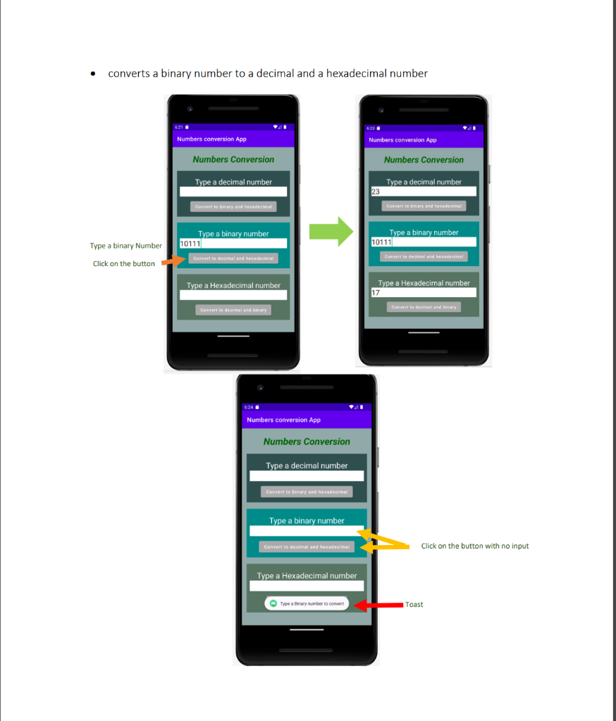 Solved Application Overview: Build an android application | Chegg.com