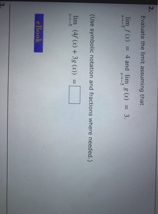 Solved Evaluate the limit assuming that lim_x rightarrow -5 | Chegg.com