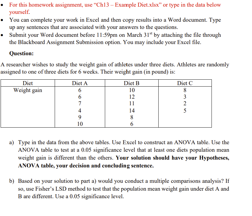 Solved For this homework assignment, use "Ch13-Example | Chegg.com