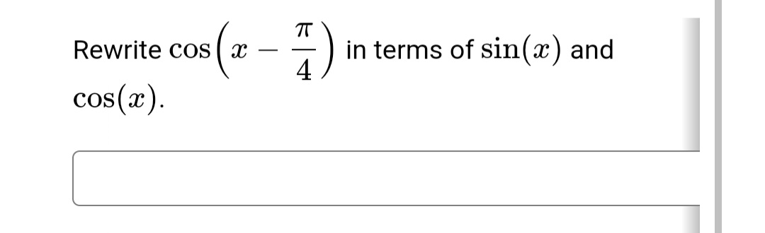 Simplify \\( \\cot \\left(\\frac{\\pi}{2}-x\\right) | Chegg.com