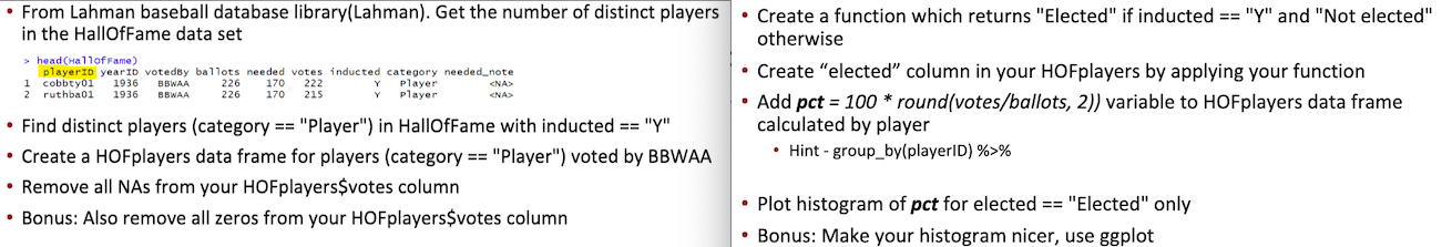 Solved - From Lahman baseball database library(Lahman). Get | Chegg.com
