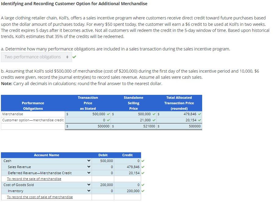 Solved Identifying and Recording Customer Option for | Chegg.com