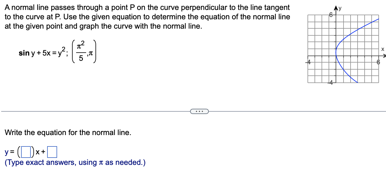 Solved A normal line passes through a point P on the curve | Chegg.com