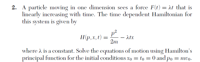 Solved A particle moving in one dimension sees a force | Chegg.com