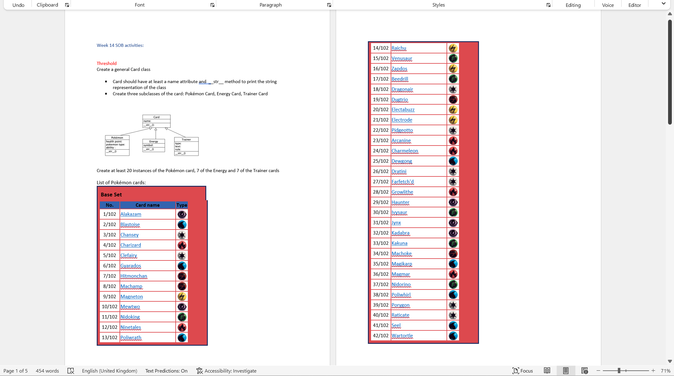 Solved Threshold Create a general Card class - Card should | Chegg.com