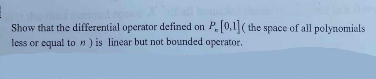 Solved Show that the differential operator defined on | Chegg.com