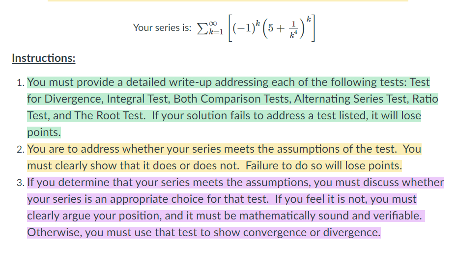 Solved Divergence Test Integral Test Both Comparision | Chegg.com