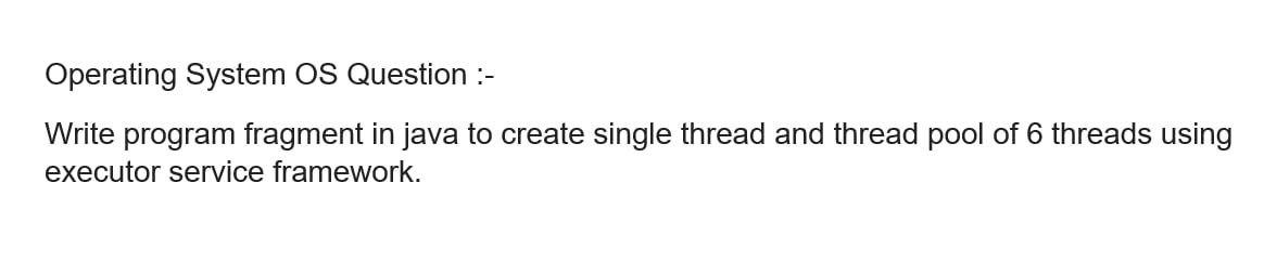 Solved Operating System OS Question :- Write program | Chegg.com