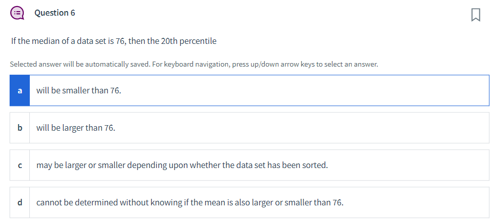 Solved The standard deviation Selected answer will be | Chegg.com