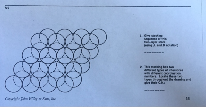 Solved C.N. of shaded sphere is Two-layer stacking AB One | Chegg.com