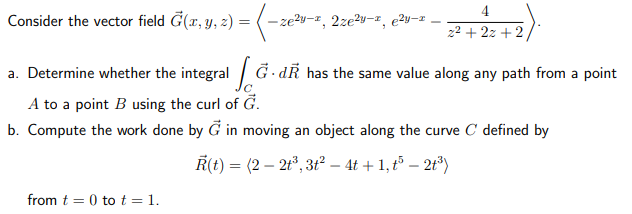 Solved Consider the vector field | Chegg.com