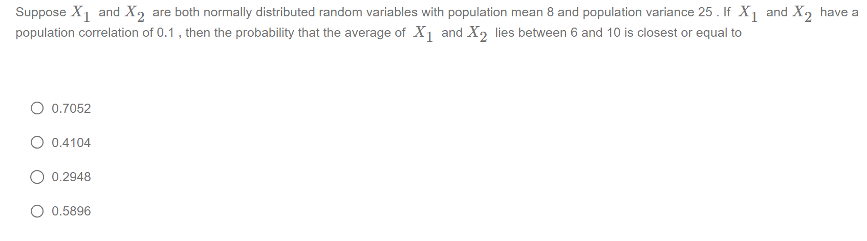 Solved Suppose x1 ﻿and x2 ﻿are both normally distributed | Chegg.com