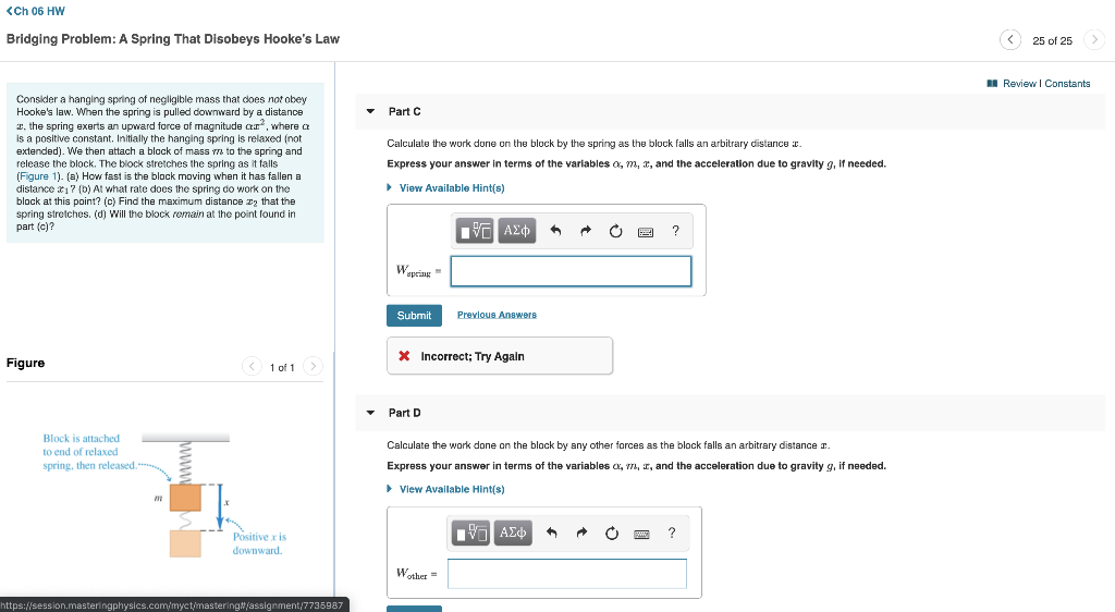 Solved: Consider A Hanging Spring Of Negligible Mass That ... | Chegg.com