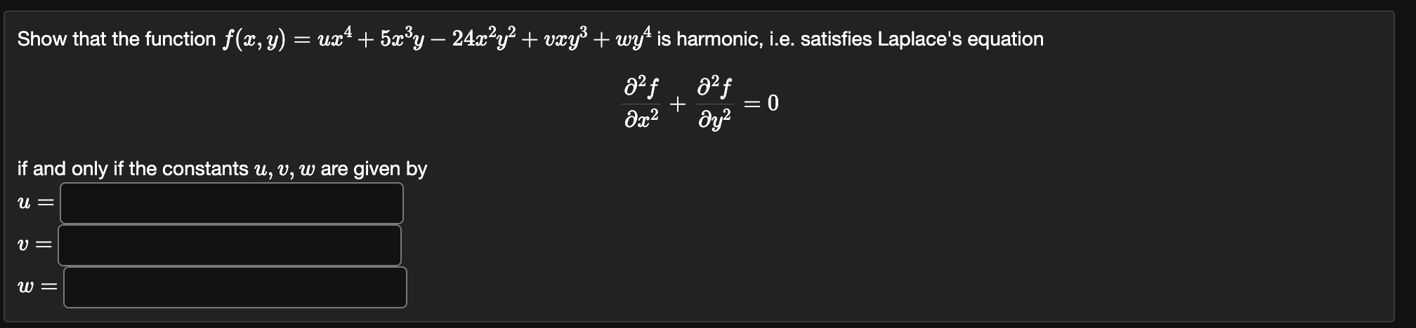 Solved Show that the function | Chegg.com
