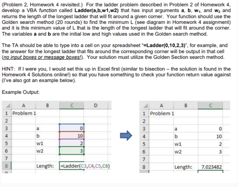 Solved (Problem 2, ﻿Homework 4 ﻿revisited.) ﻿For the ladder | Chegg.com