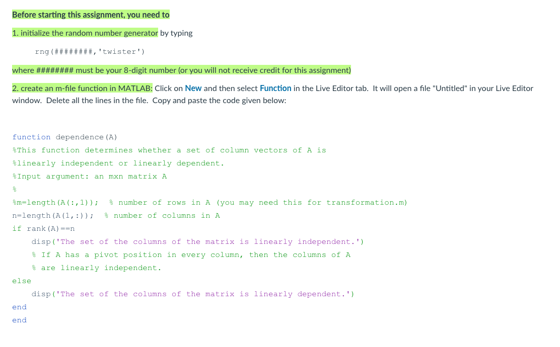 Before starting this assignment, you need to 1. | Chegg.com