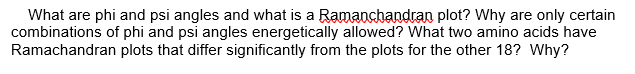 Solved What are phi and psi angles and what is a | Chegg.com