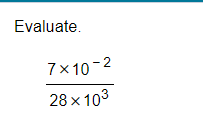 Solved Evaluate. 7x10-2 28 x 103 | Chegg.com