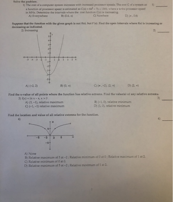 Solved Solve the problem. 1) The cost of a computer system | Chegg.com