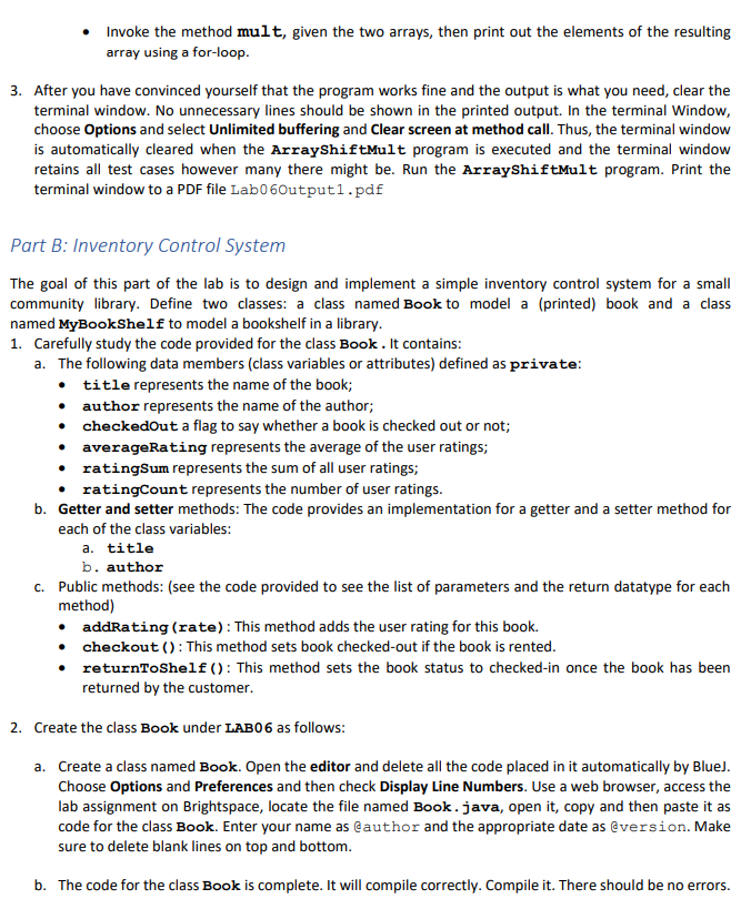Solved ublic class Book \{ private String title; private | Chegg.com